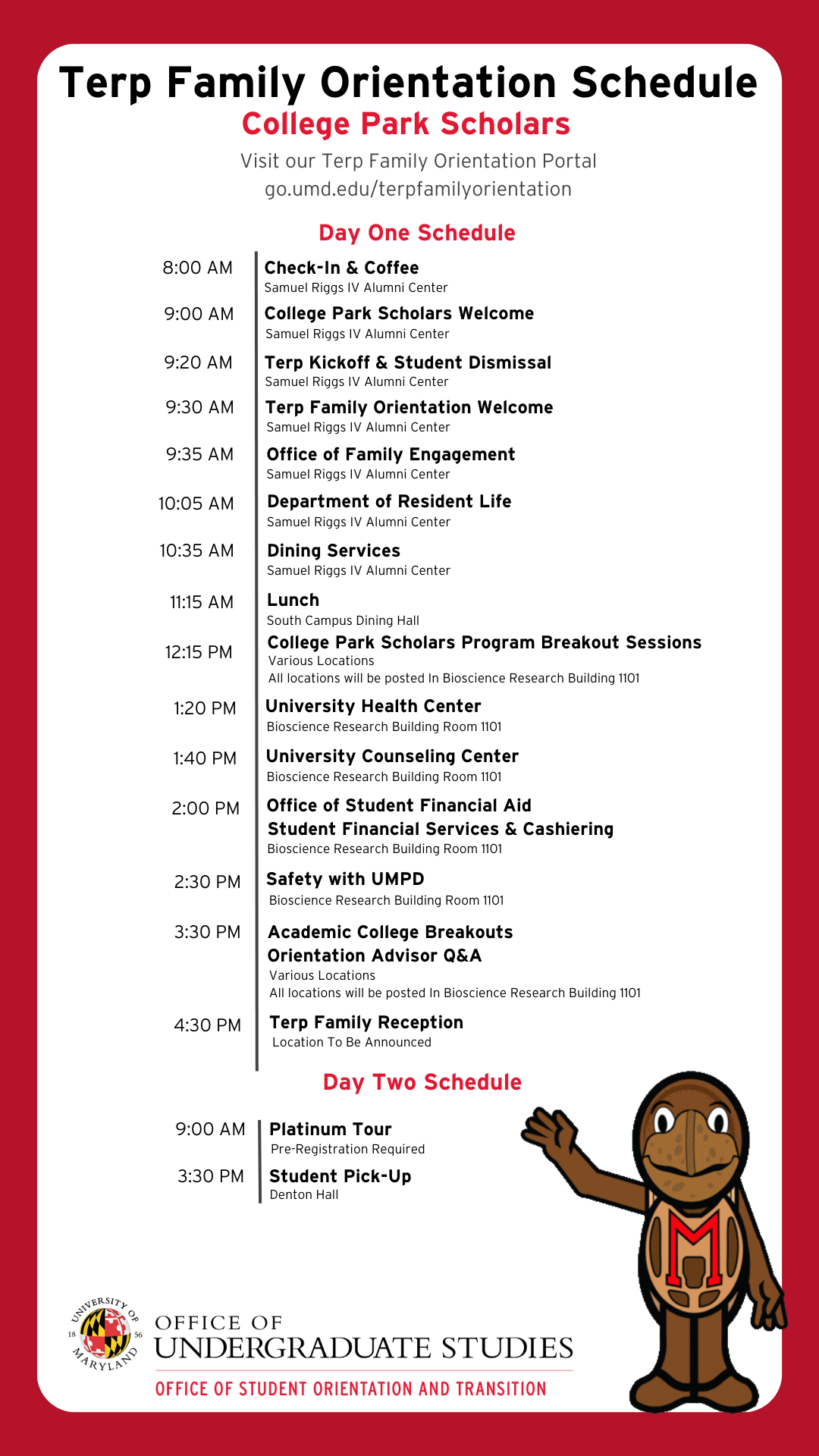 Terp Family Orientation | UMD Orientation